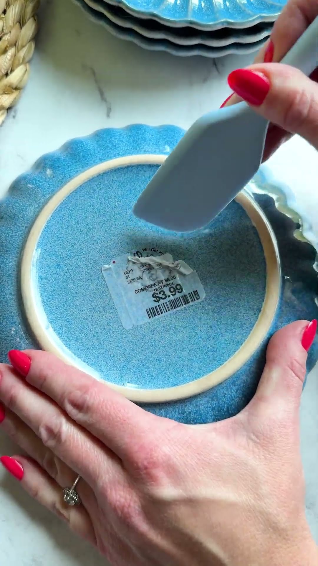 How to remove stubborn price tag stickers