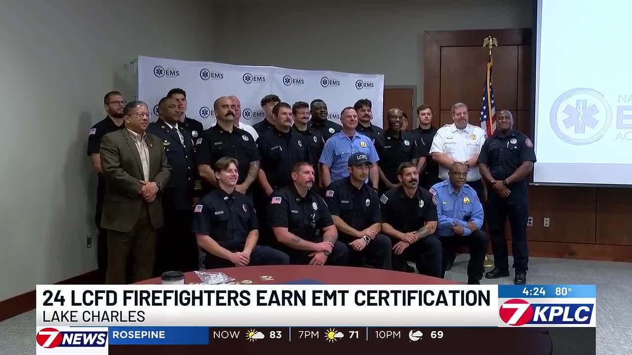 Lake Charles Fire Department graduates first EMT class designed for ...