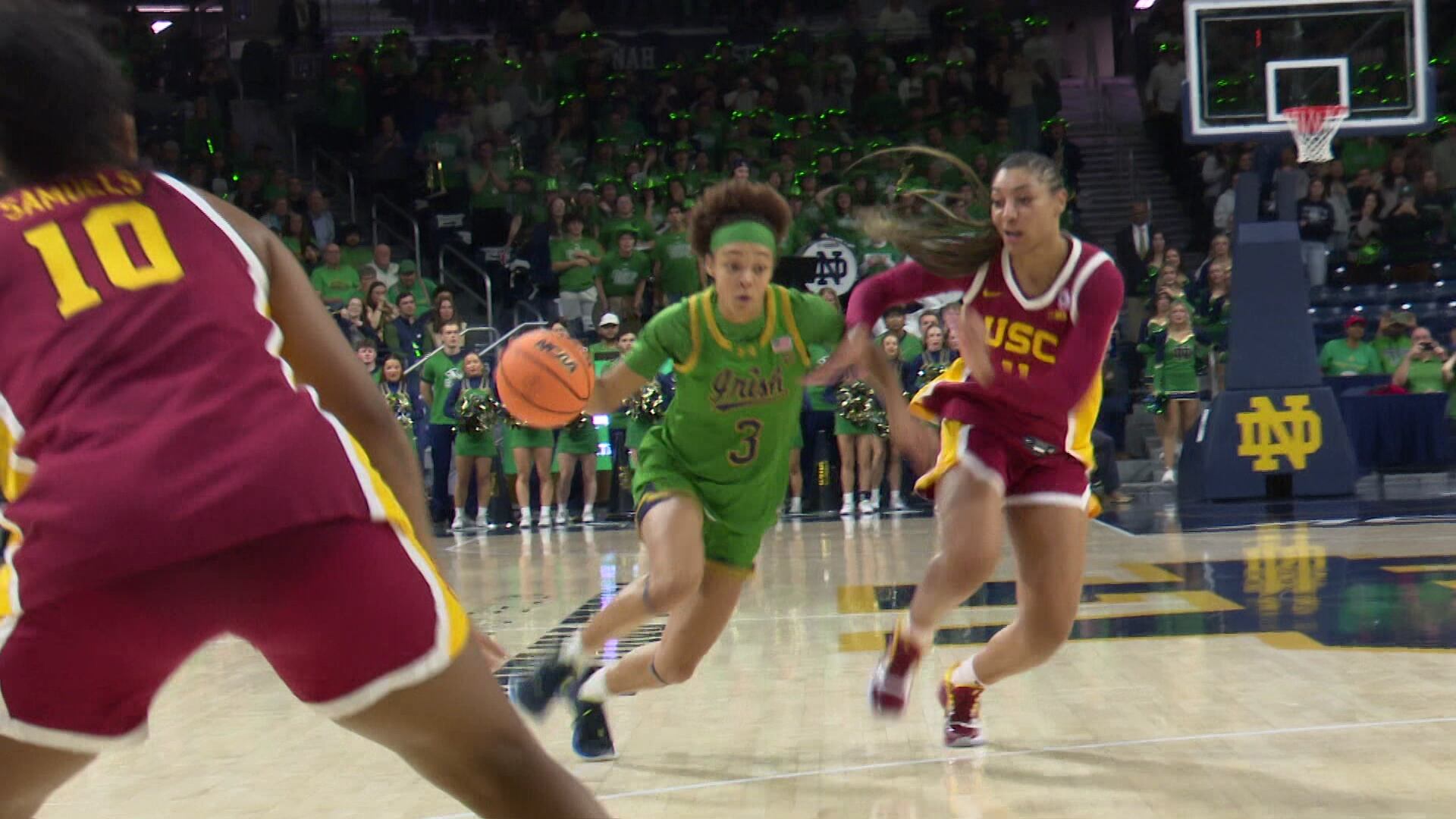 Hannah Hidalgo’s heroics lift No. 24 Notre Dame to 61-59 win over No ...