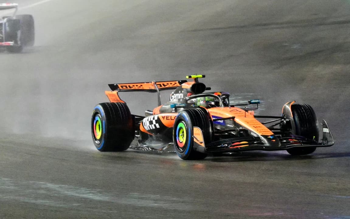 Norris é pole em Las Vegas; Bortoleto vai mal e larga em 18º na F1