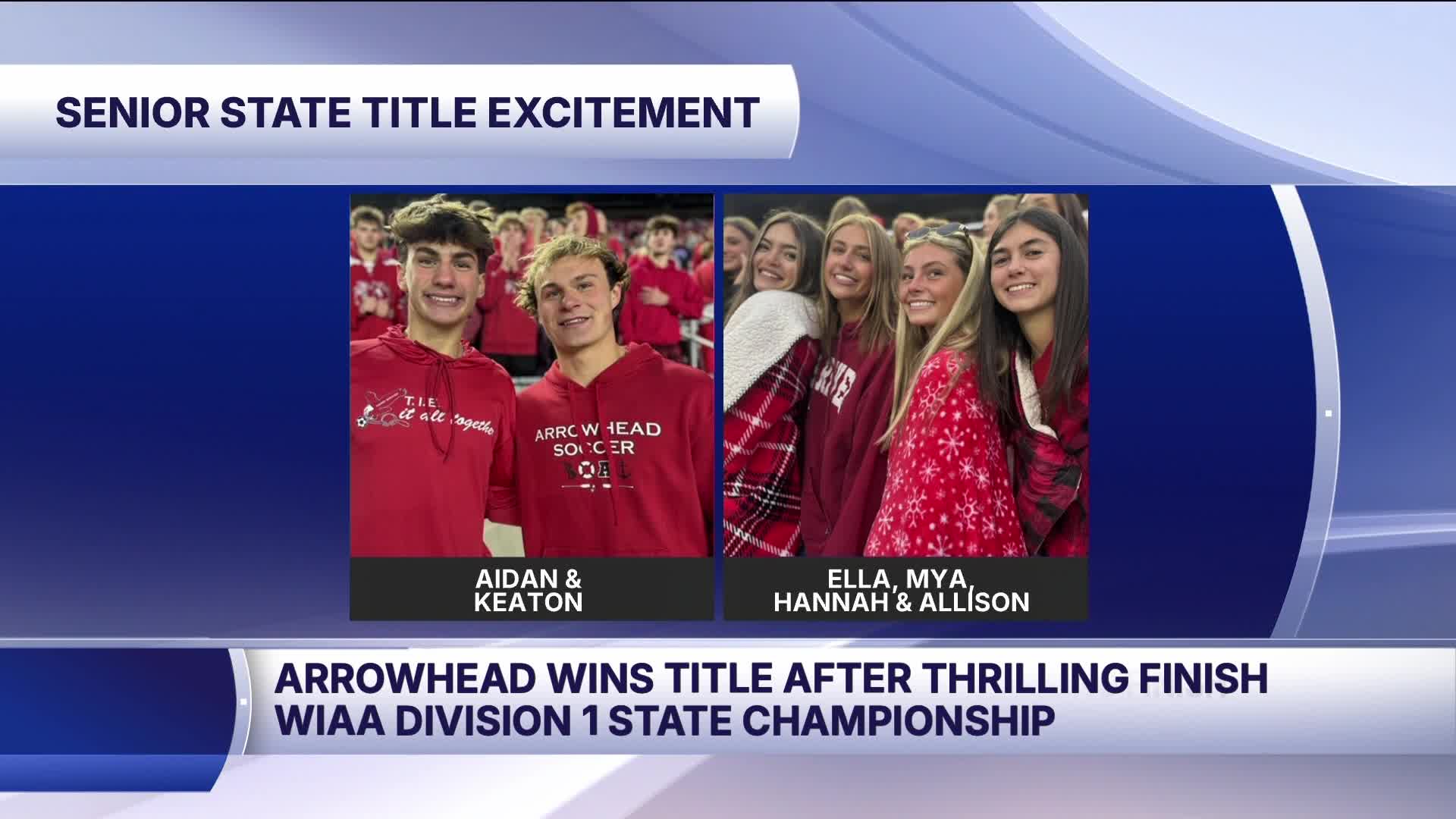 Arrowhead defeats Bay Port 18-15 to capture Division 1 state championship