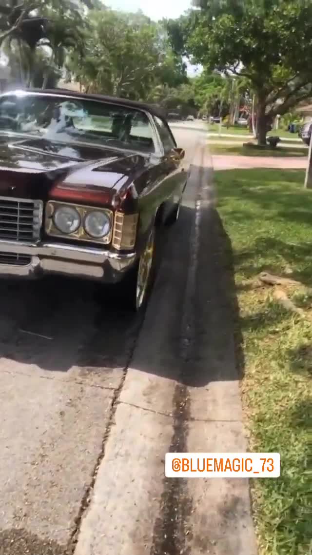 My previous 71 Chevy vert on gold Dayton 4's