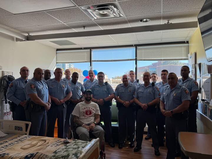 Georgia troopers visit injured EPD Officer Sam Taylor
