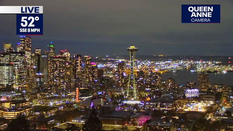 Seattle weather: Cloudy Saturday with showers mainly north