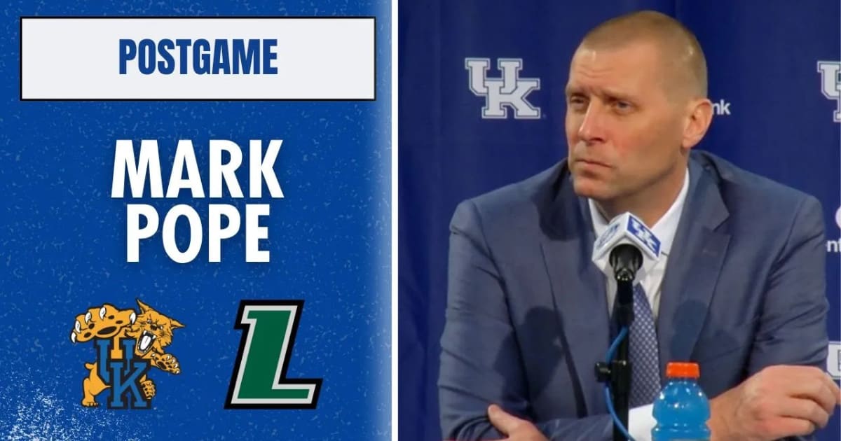 WATCH: Mark Pope recaps Kentucky’s win over Loyola Maryland