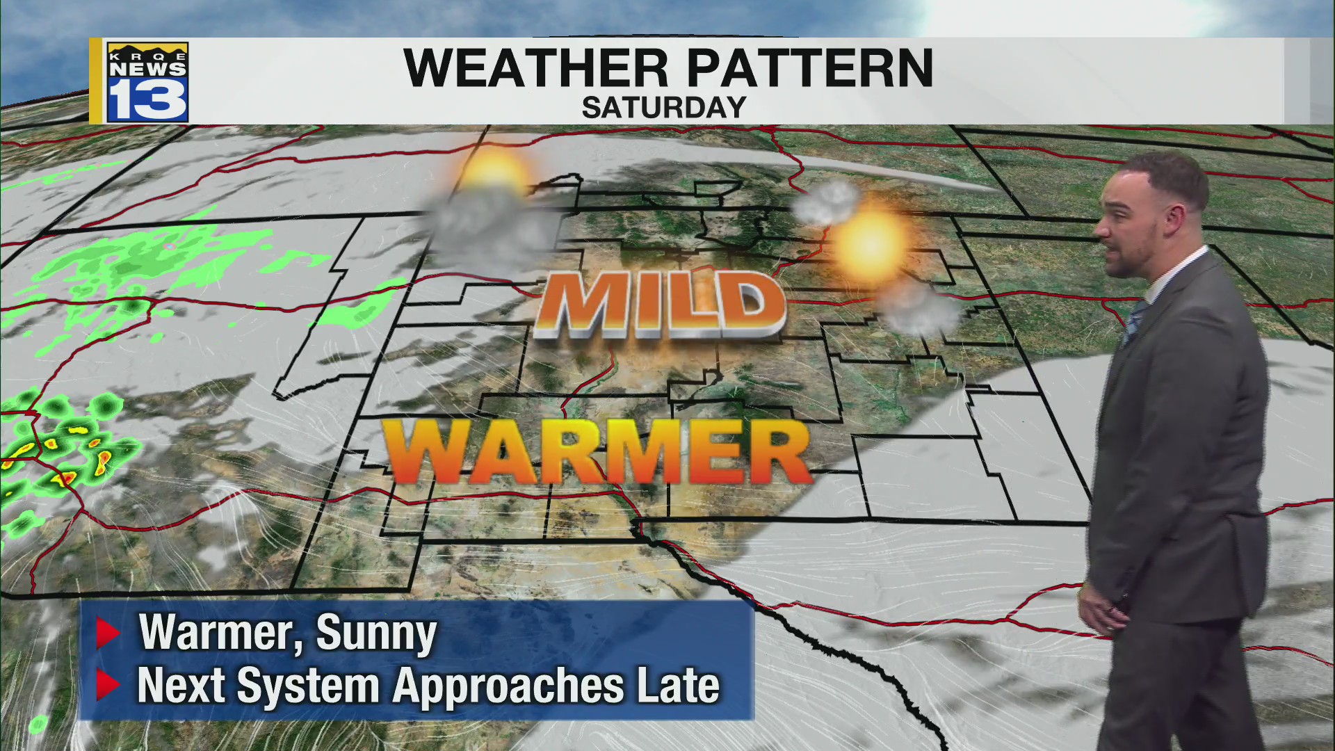 Warmer day Saturday before next storm system moves in