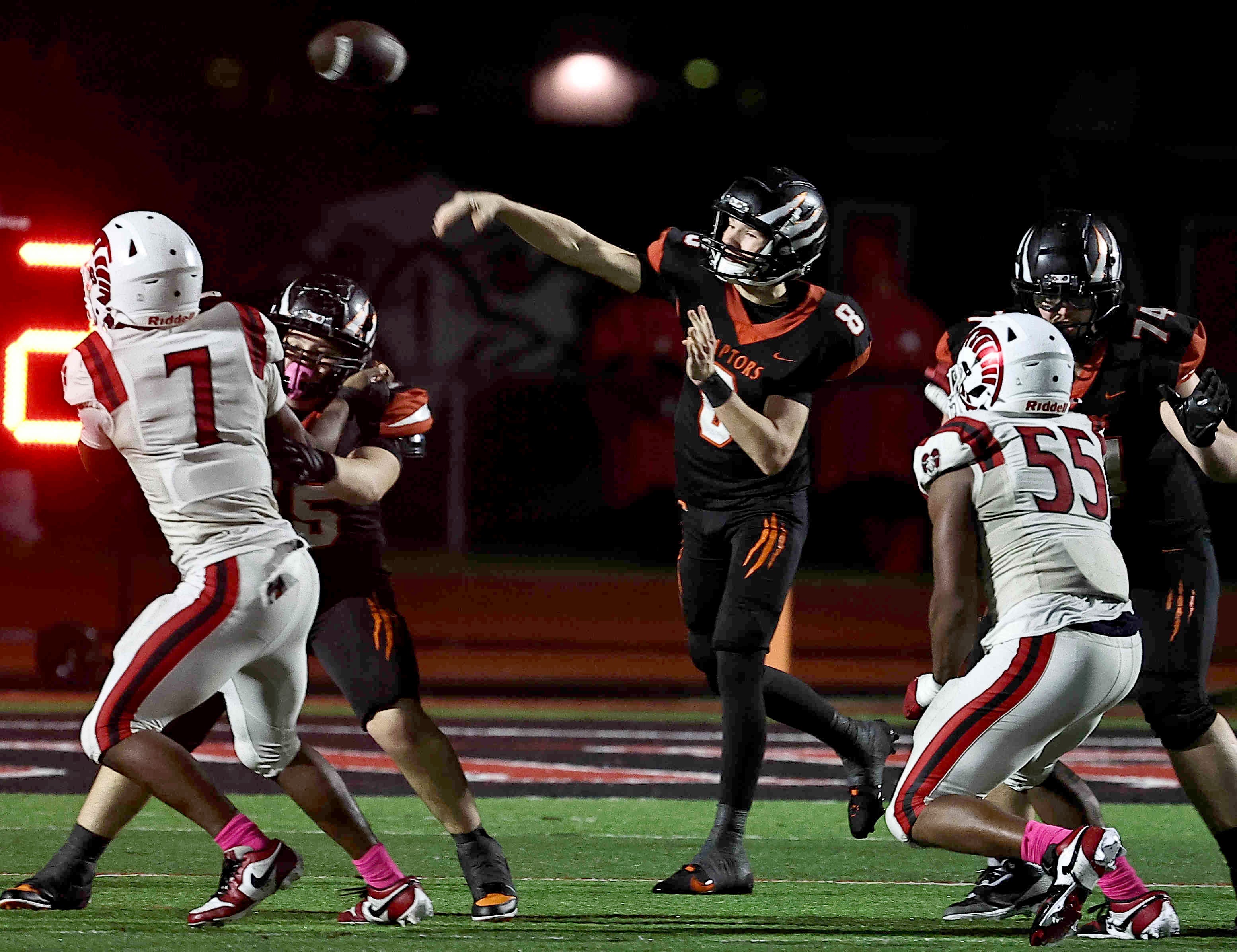 High school football state semifinal matchups and where they will play