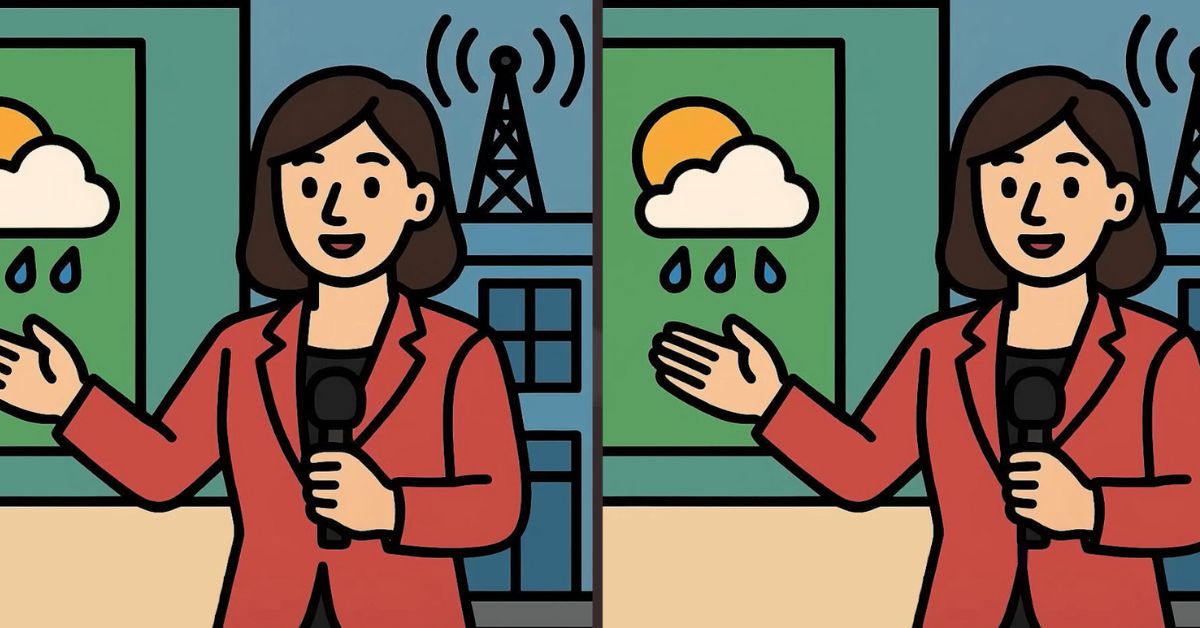 Find the 3 Differences in Anchor Showing Weather Report Beat the 33 ...