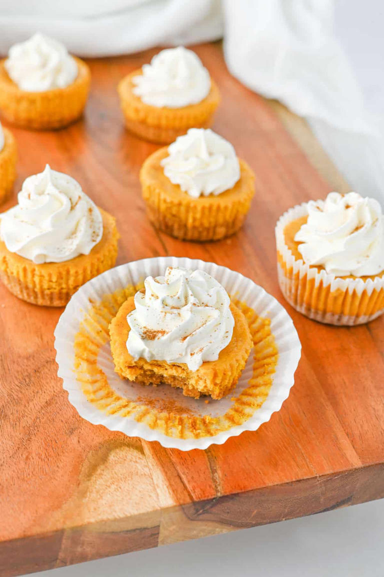 Mini Pumpkin Cheesecakes