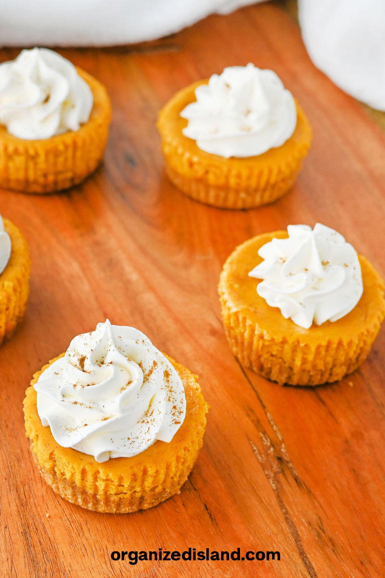 Mini Pumpkin Cheesecakes