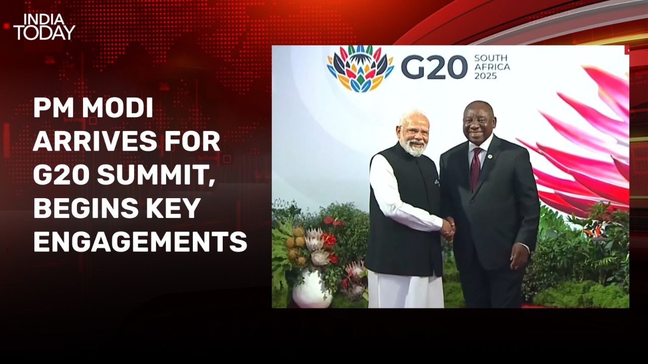 PM Modi arrives at G20 Summit venue in Johannesburg, will engage with ...