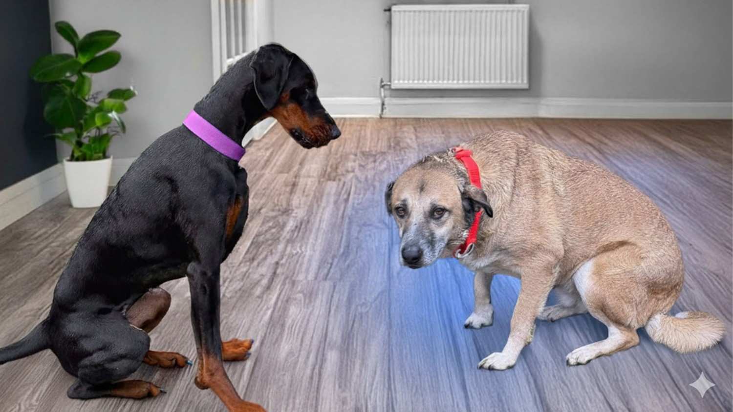 My Dog's Gentle Approach to a Terrified Abused Rescue