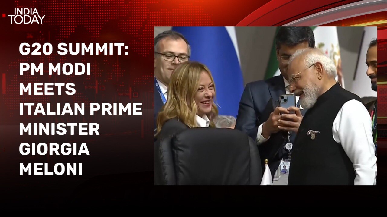 Watch: PM Modi, Italian PM Giorgia Meloni all smiles as world leaders ...