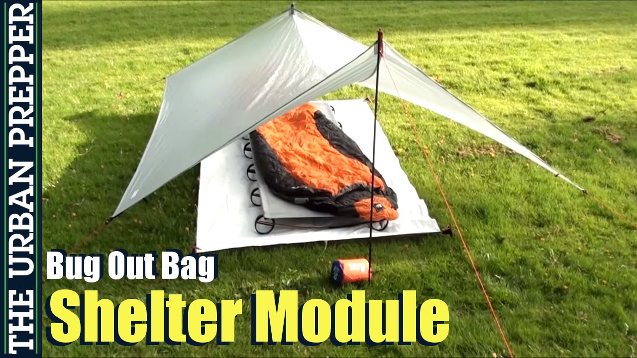 Building a shelter module for your 'bug out bag'