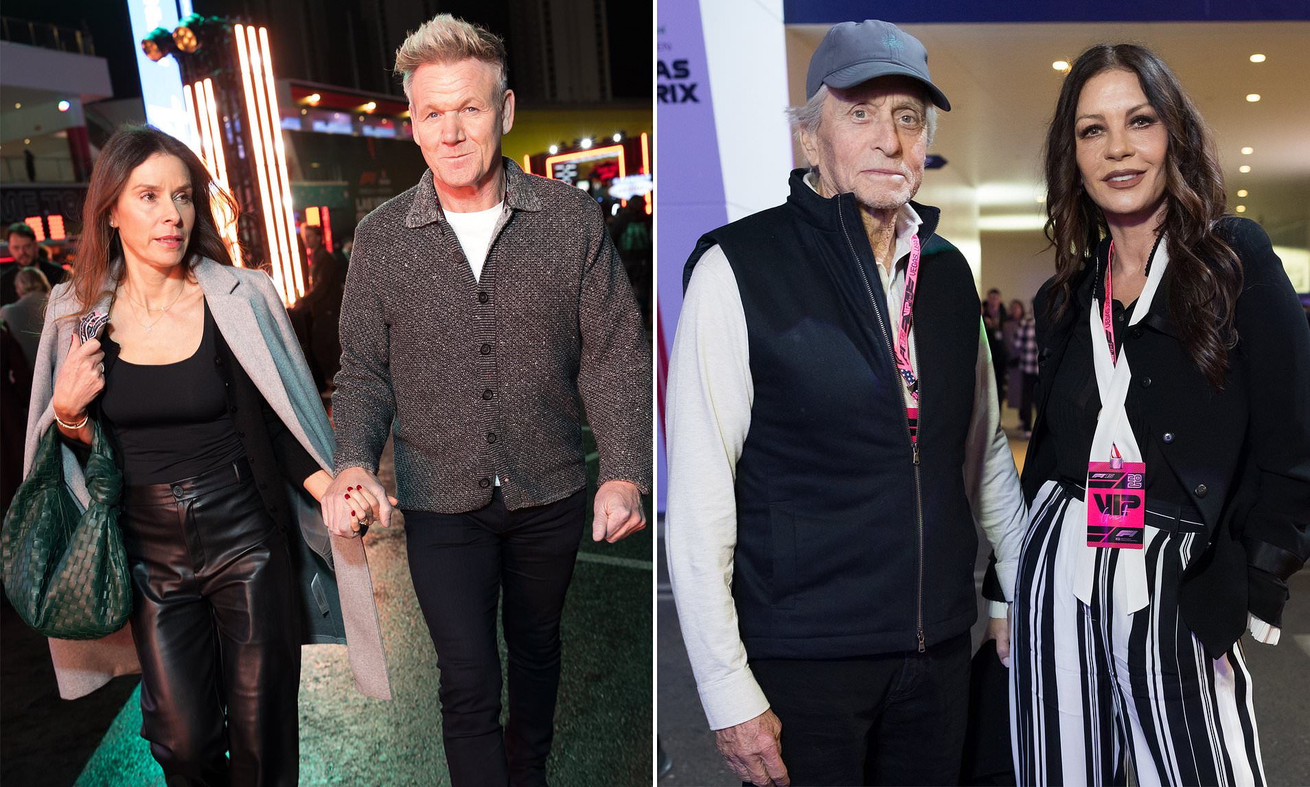 Gordon and Tana Ramsay step out at Vegas Grand Prix with Michael ...