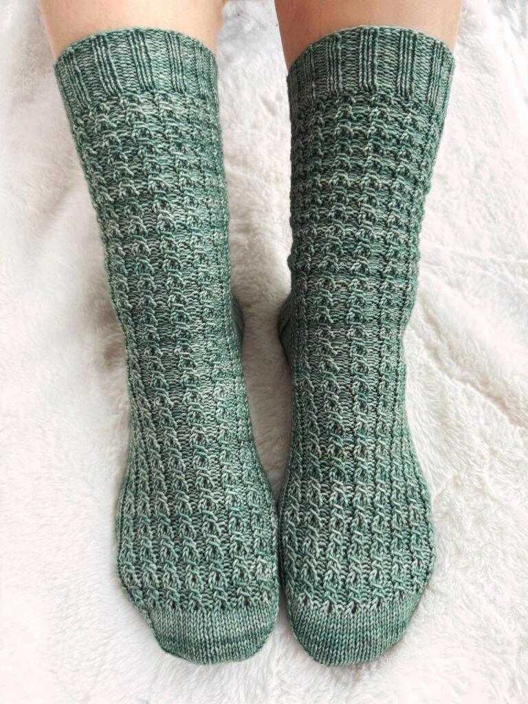Mock Cable Socks