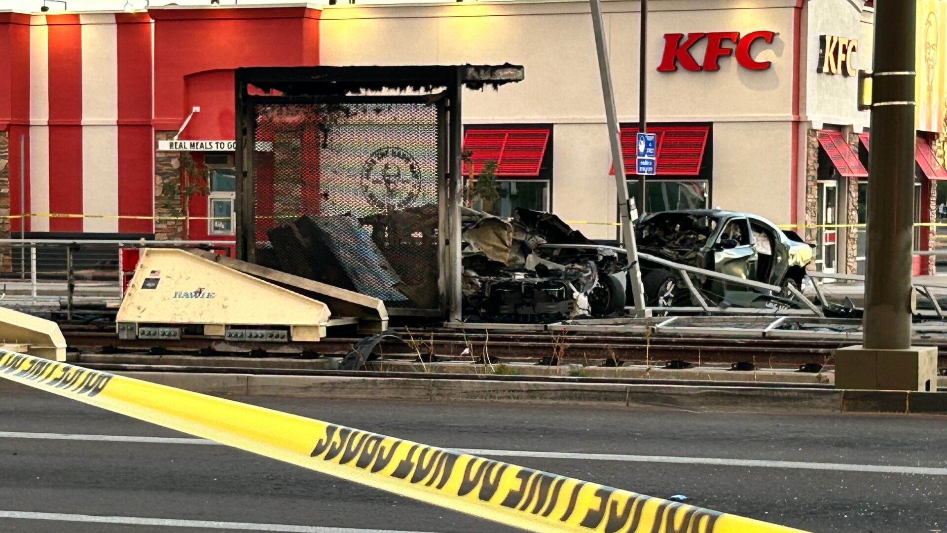 Alleged red-light runner causes crash near south Phoenix light rail ...