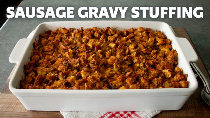 How to Make Chef John's Sausage Gravy Stuffing