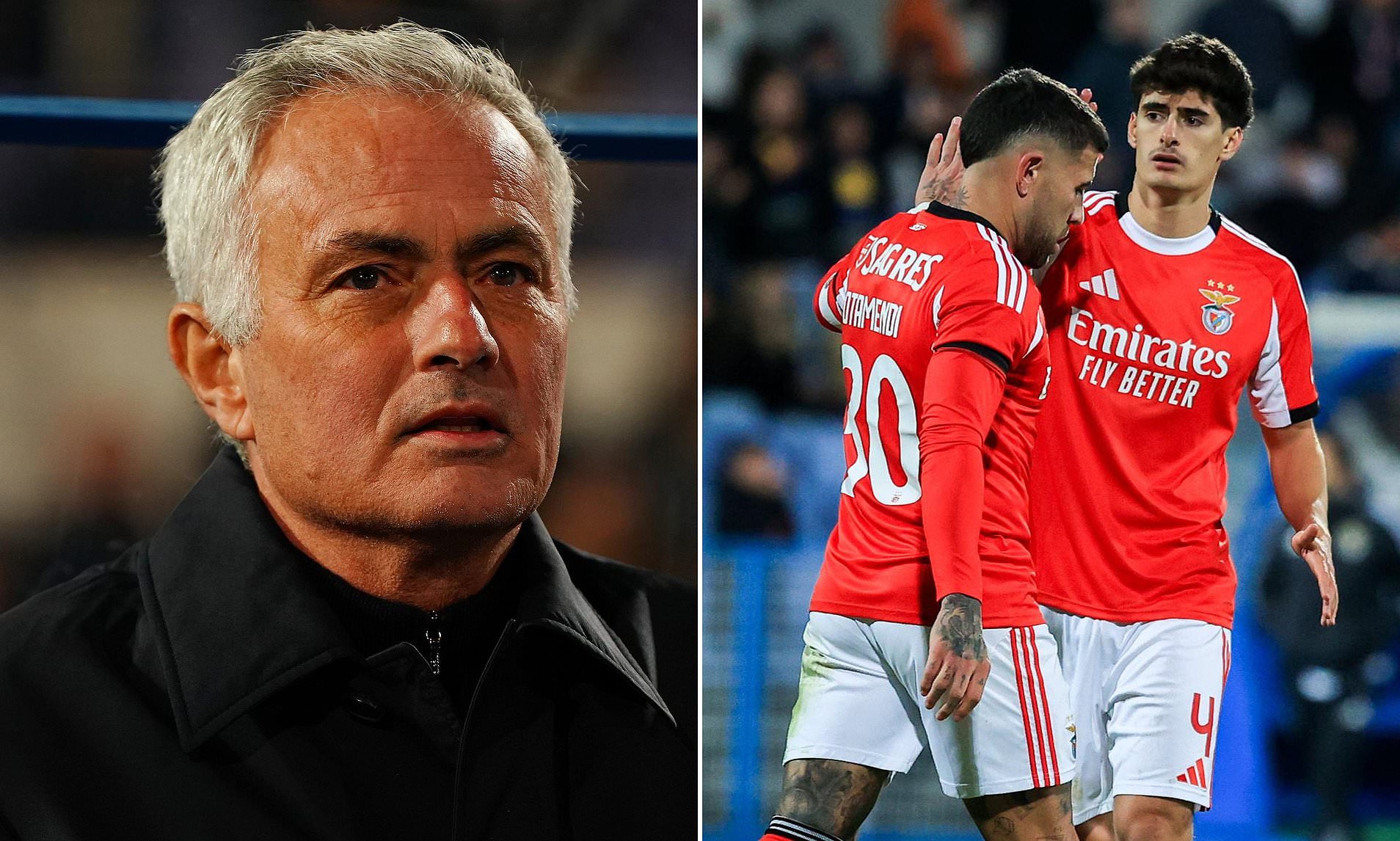 Jose Mourinho hits out at Benfica stars and says he should have made ...