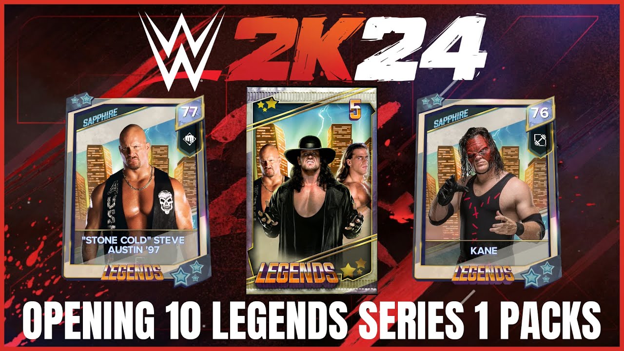 WWE 2K24 - Opening 10 Legends Series 1 Packs in MyFACTION