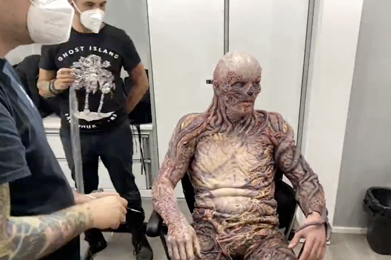 How long it really takes Vecna to get in costume as Stranger Things ...