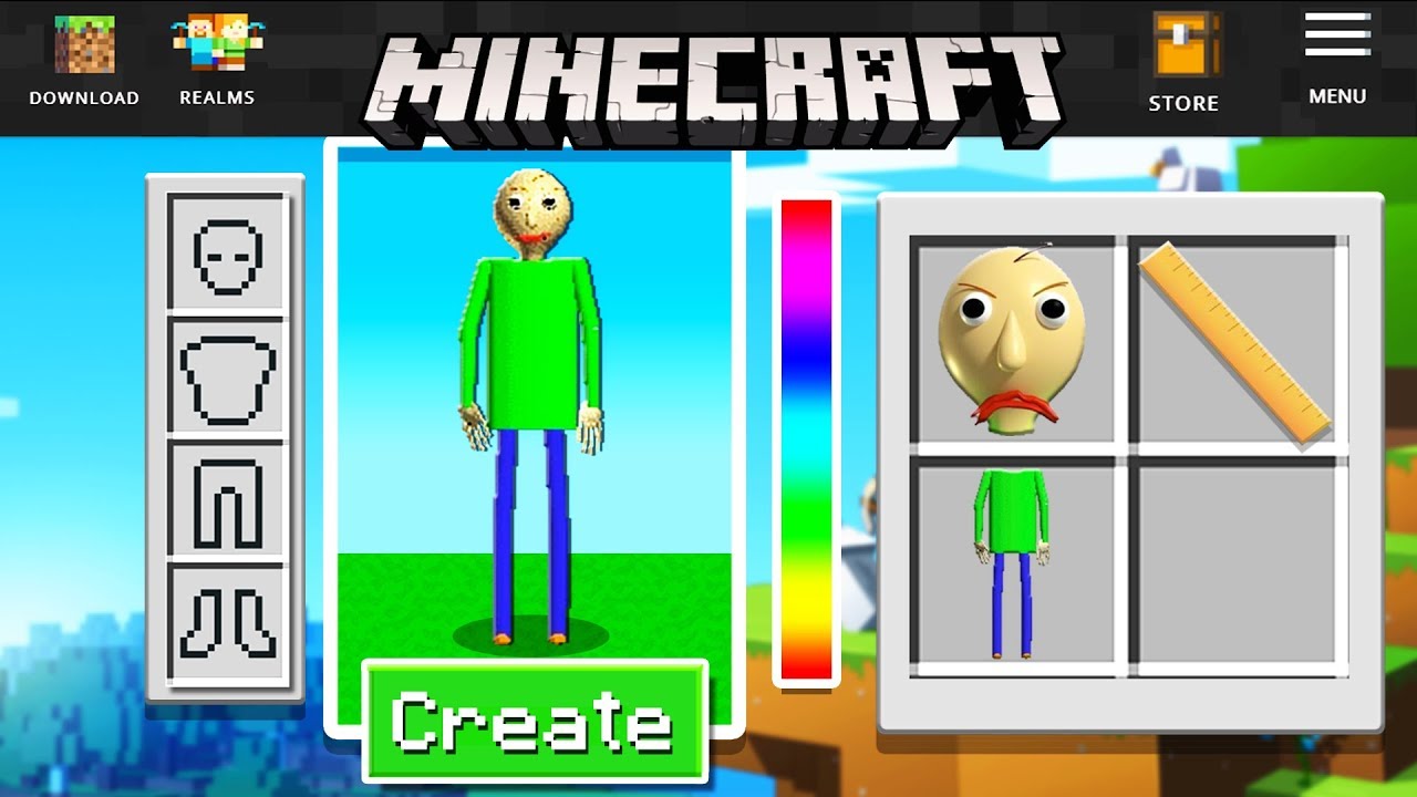 How to Become Baldi in Minecraft Step by Step