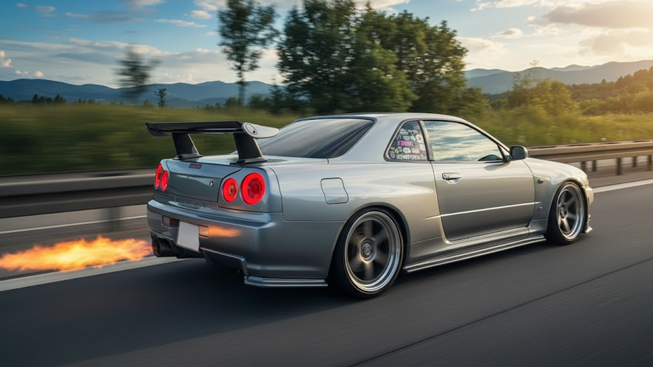 700HP R34 GTR Autobahn Highspeed Run