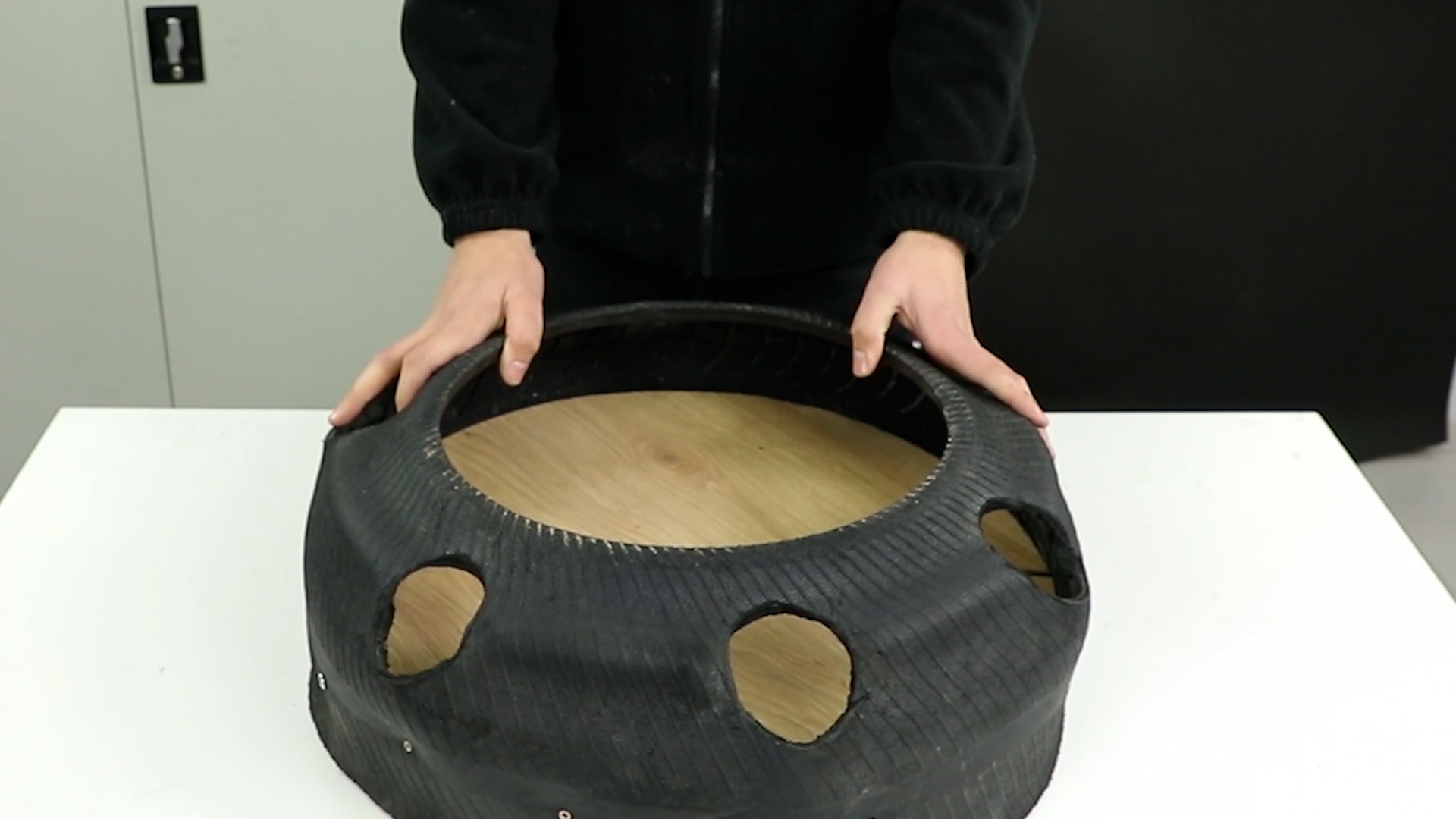 DIY Chicken Feeder from Old Tire