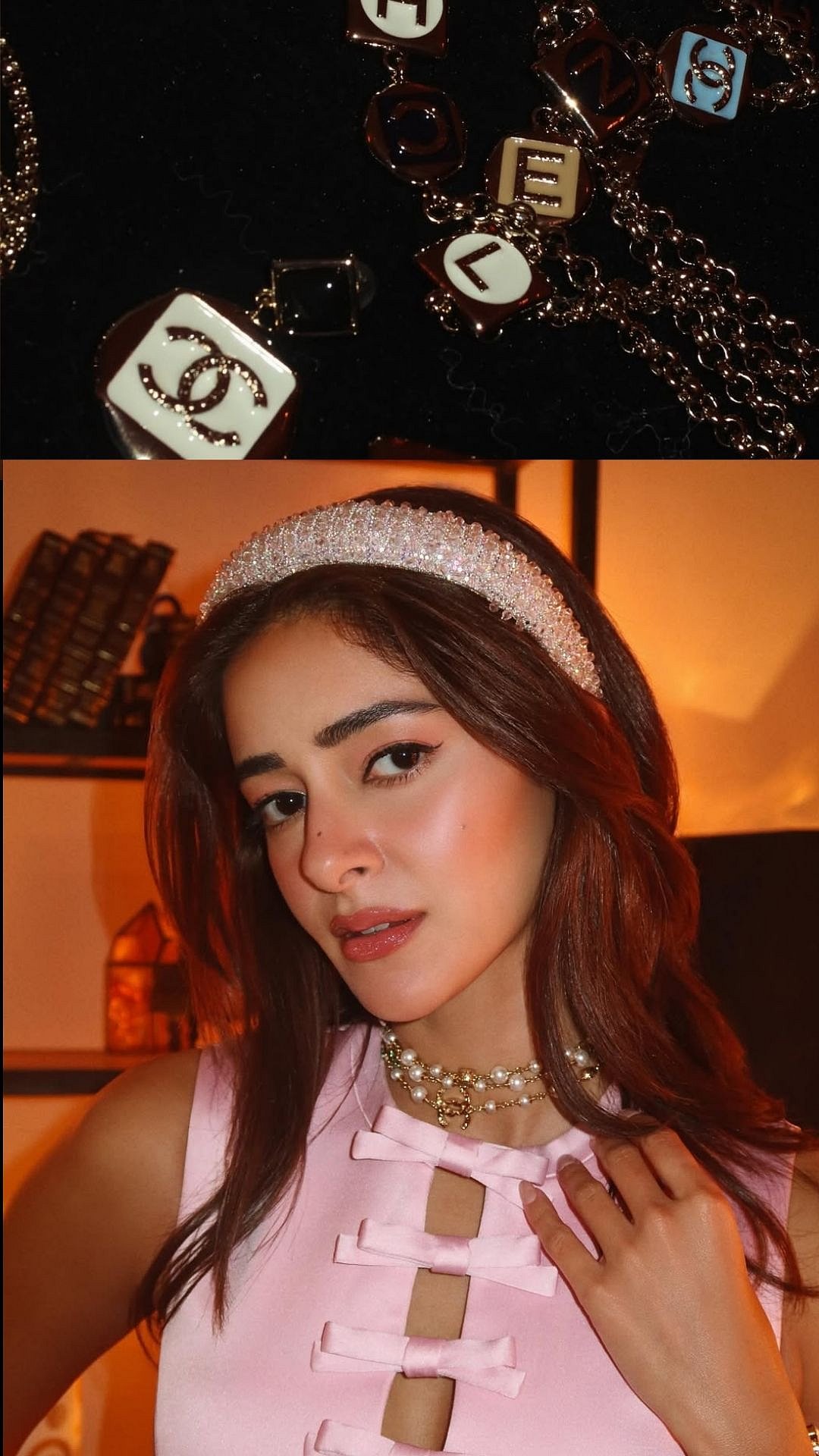 Ananya Panday Turns 'Barbie Annie' In Pink Mini Dress & A ₹212,200 Chanel Necklace