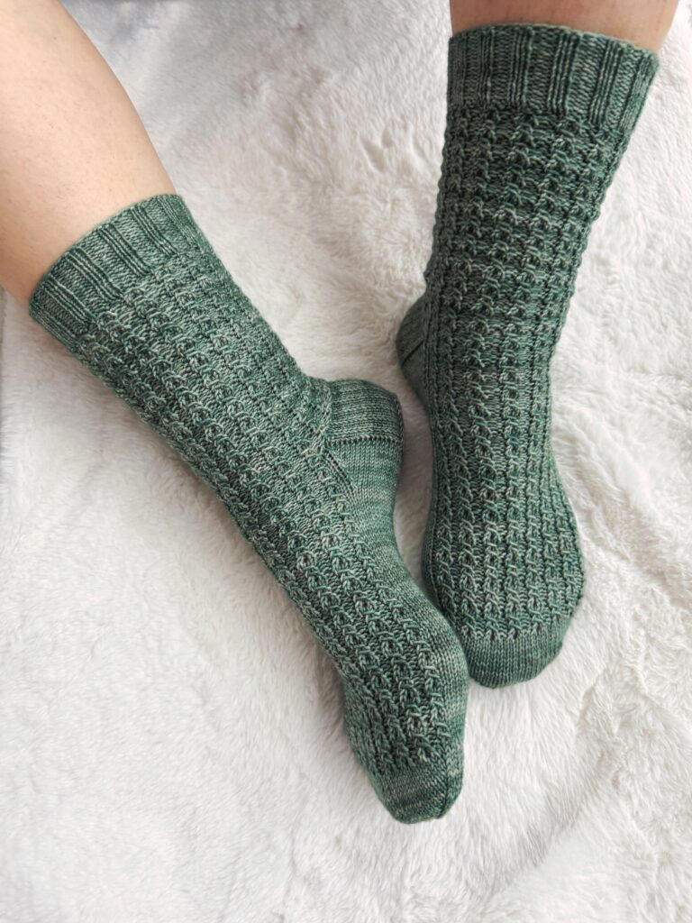 Mock Cable Socks