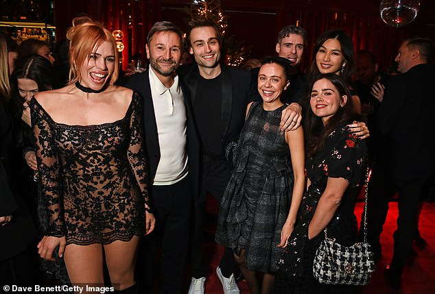 Billie Piper dazzles in a sheer black minidress for her star-studded ...