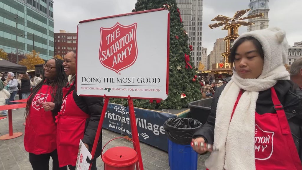 Salvation Army kicks off 2025 Red Kettle Campaign in Philadelphia at ...