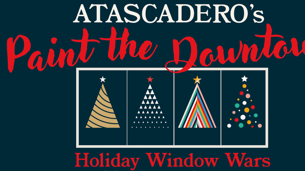 Atascadero hosts 'Holiday Window Wars' to bring festive art to downtown