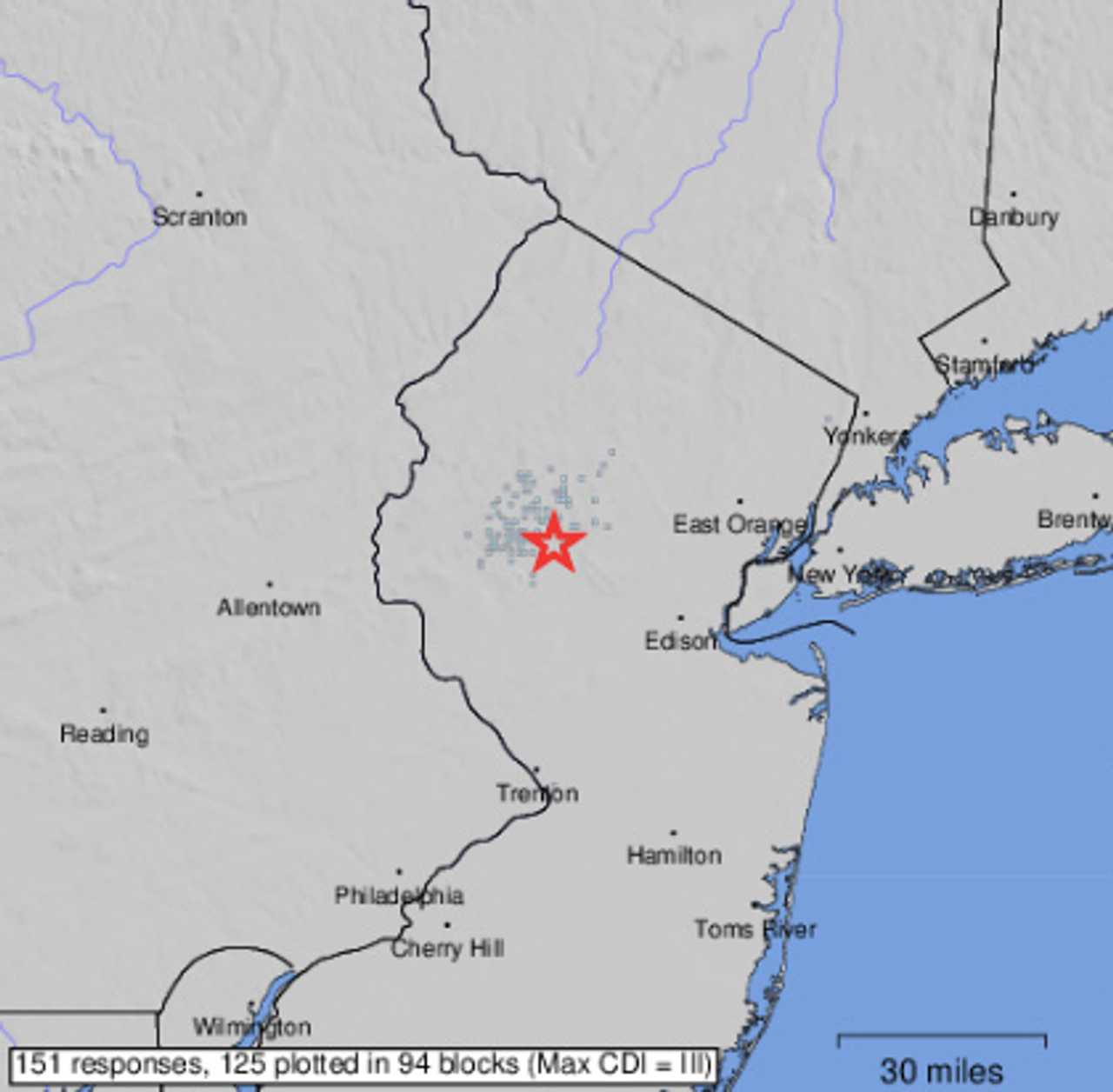 Small Earthquake Shakes Central Jersey Late Friday Night, USGS Says