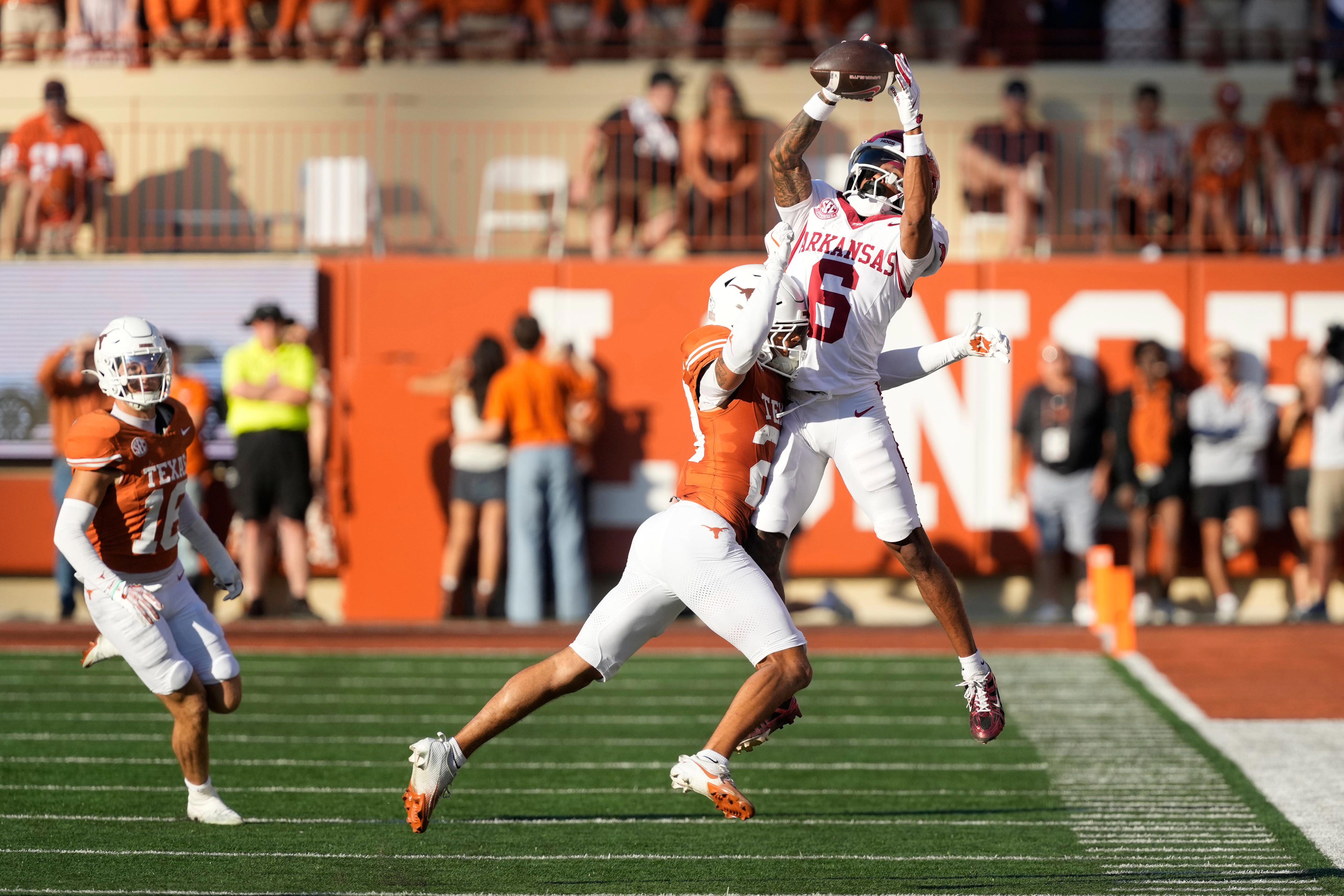 Texas runs away in third quarter as Arkansas football loses ninth ...