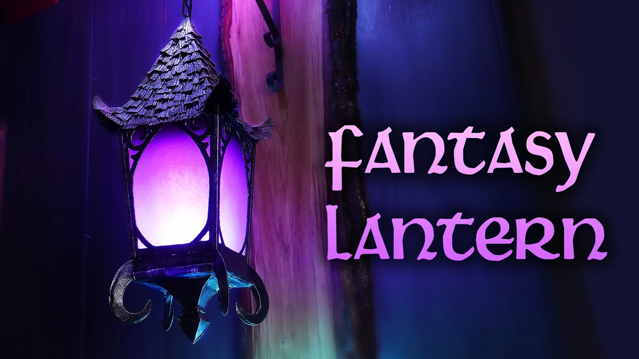 DIY whimsical lantern with realistic fire effect!