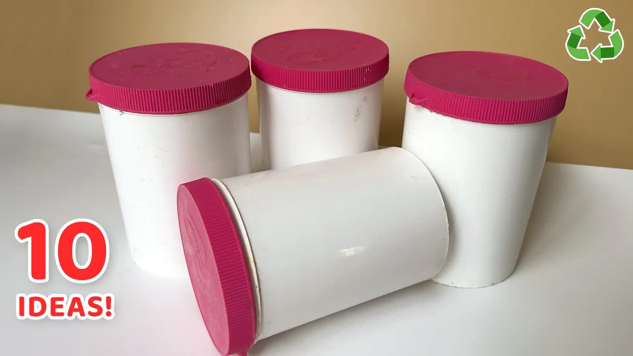 10 Genius Ideas From Plastic Cans! Don't Throw Away Empty Cans! DIY!