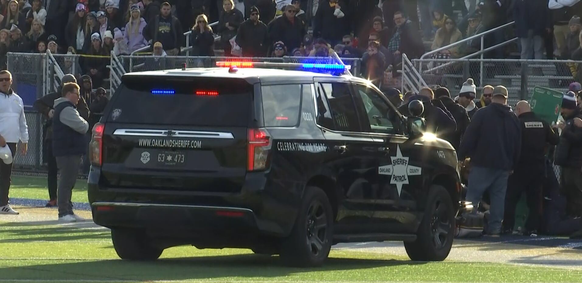 Goodrich PA announcer dies after collapsing on sideline at game