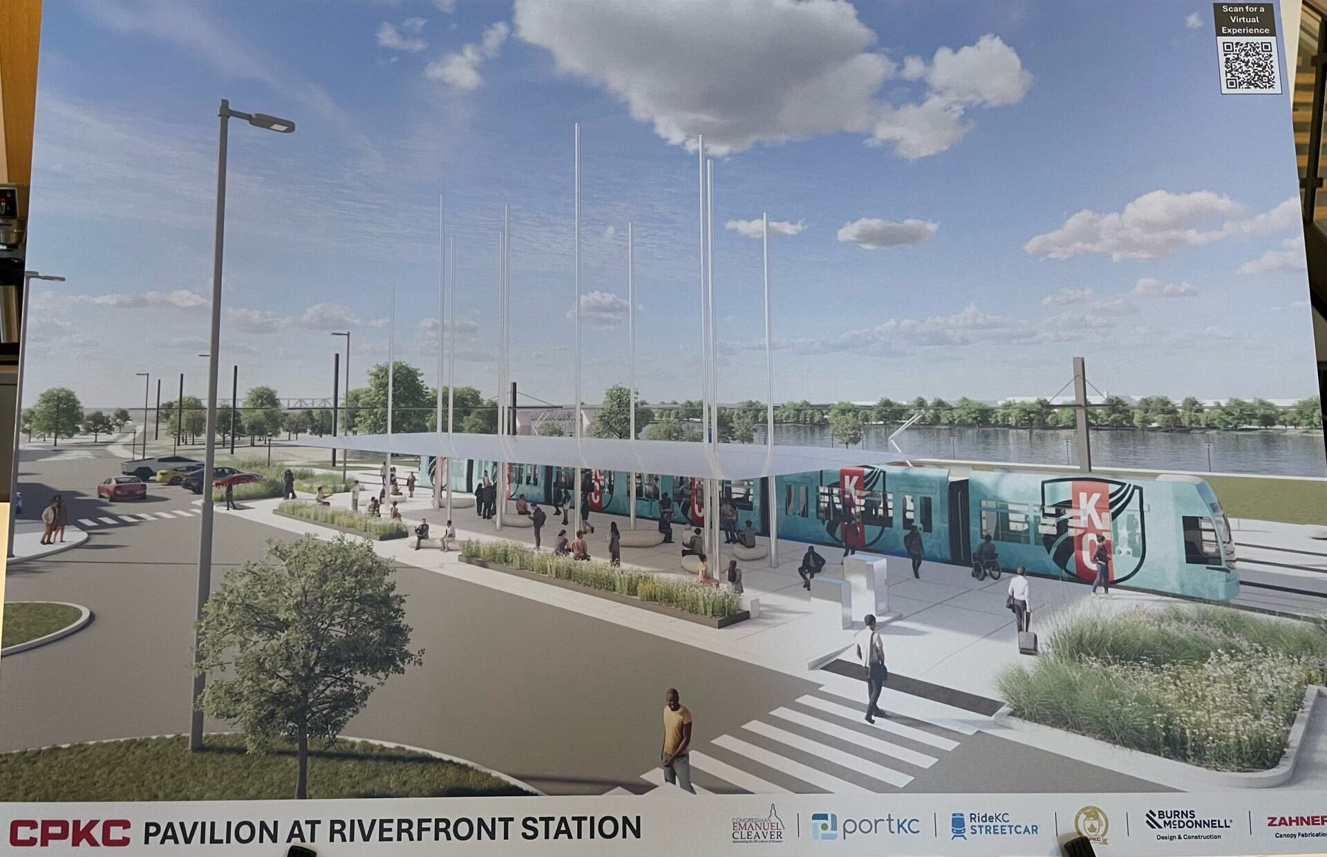 Kansas City unveils new streetcar station design for Berkley Riverfront