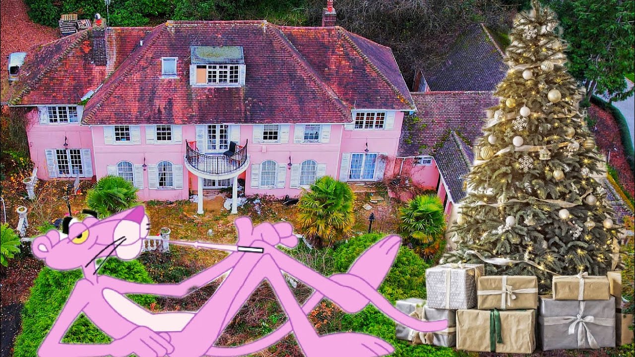 The Pink Panther mansion left behind before Christmas