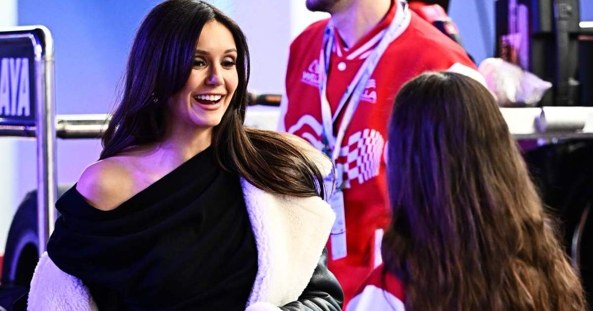 Nina Dobrev Keeps It Edgy With Leather at F1 Las Vegas