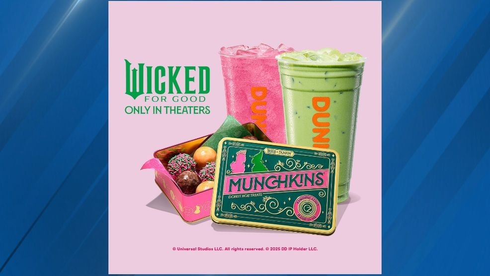 Dunkin' launches 'Wicked: For Good' lineup with themed drinks and treats