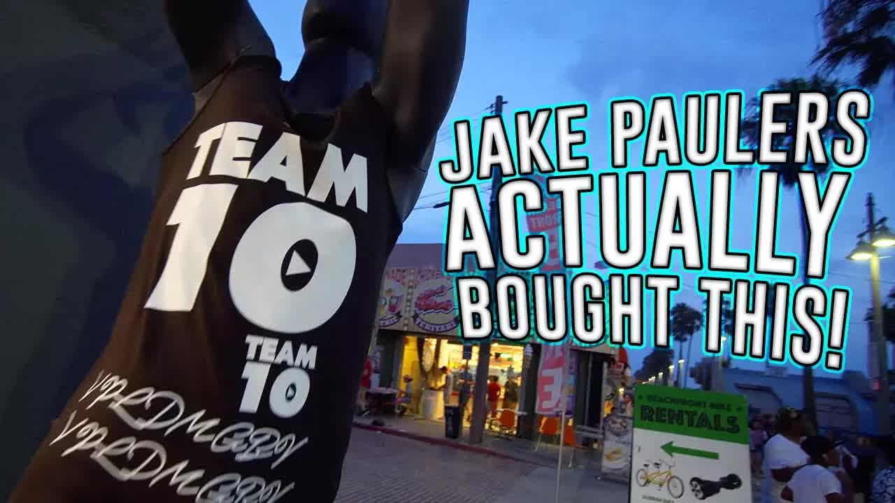 They sell fake Jake Paul (Team 10) merch at this store!