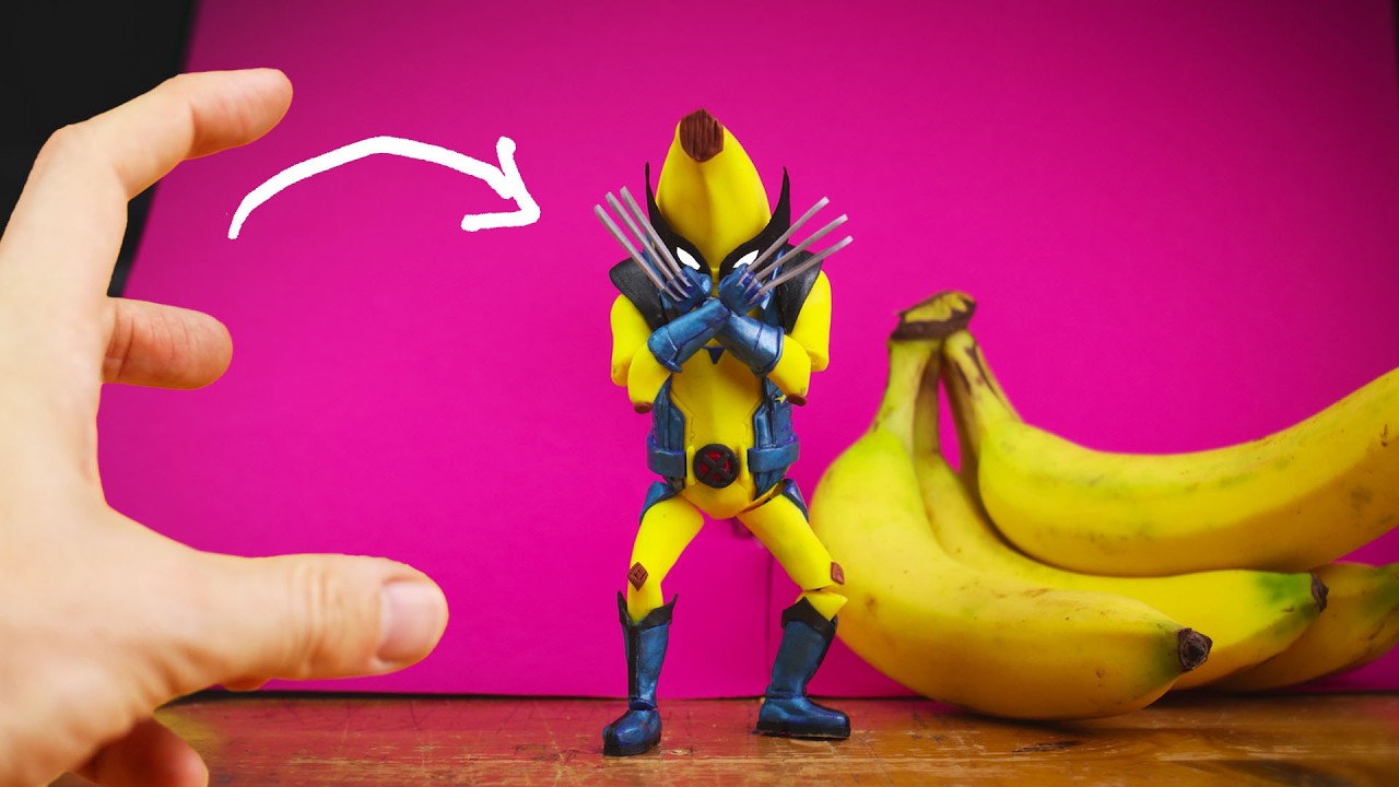 I made PEELVERINE from Fortnite with claymation
