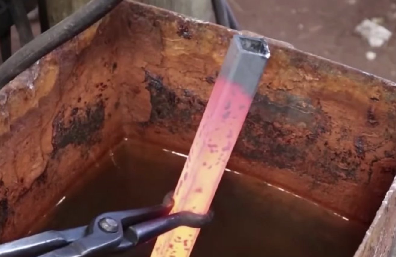 Mastering the art of forging square tubing.