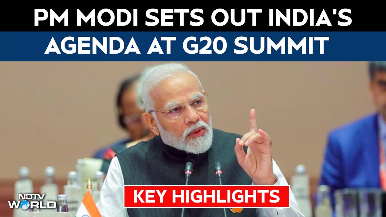 India G20 Meeting | PM Modi Unveils India's Three Big Global ...