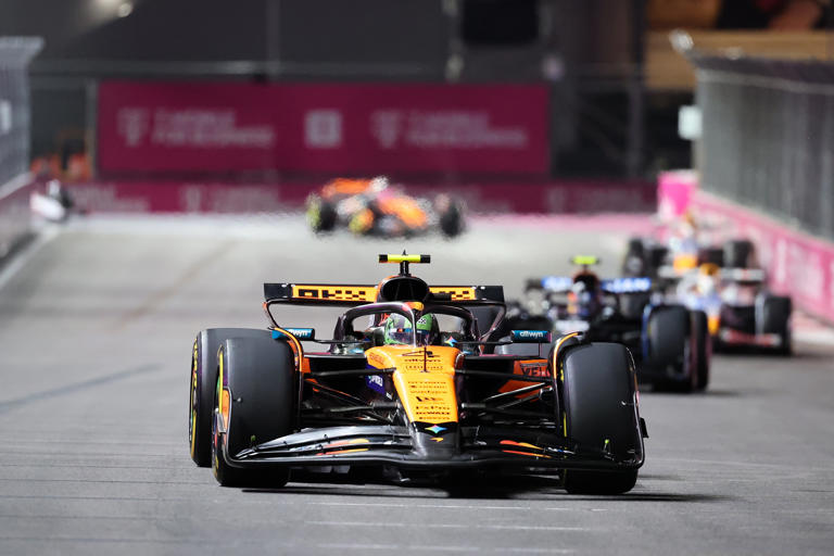 F1 Vegas GP live: Verstappen wins as Norris holds second after issue