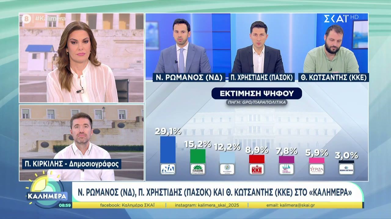 Ν. Ρωμανός (ΝΔ), Π. Χριστίδης (ΠΑΣΟΚ) και Θ. Κωτσαντής (ΣΥΡΙΖΑ ...