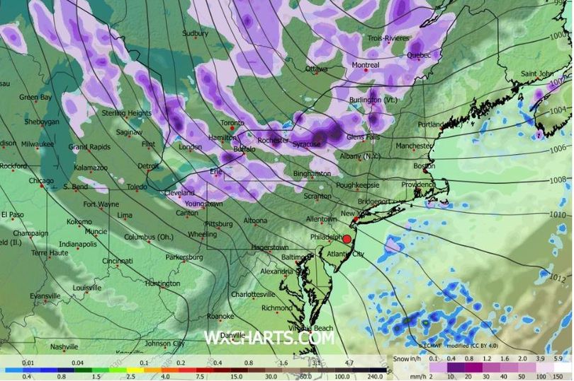 New York Weather: Worrying charts show snow storm set to smash state on ...