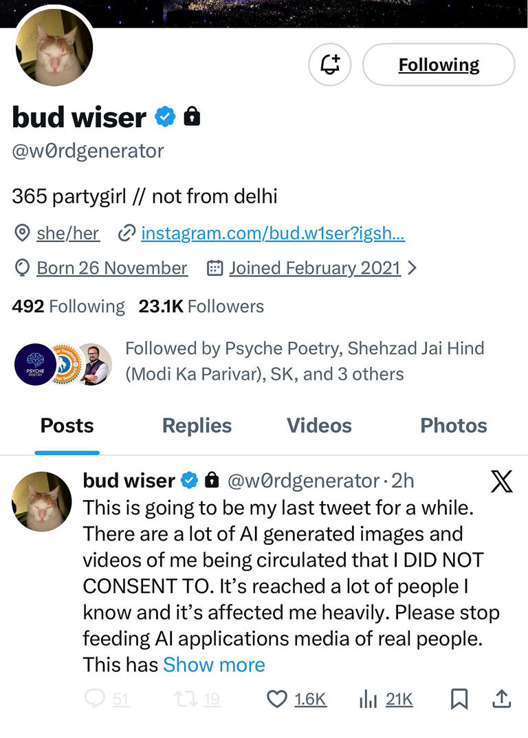 'I DID NOT CONSENT TO...': After Viral Bandana Girl's 2 Sec Video, AI ...